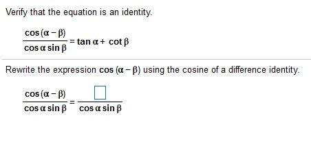 Solved Simplify the expression by using an appropriate | Chegg.com