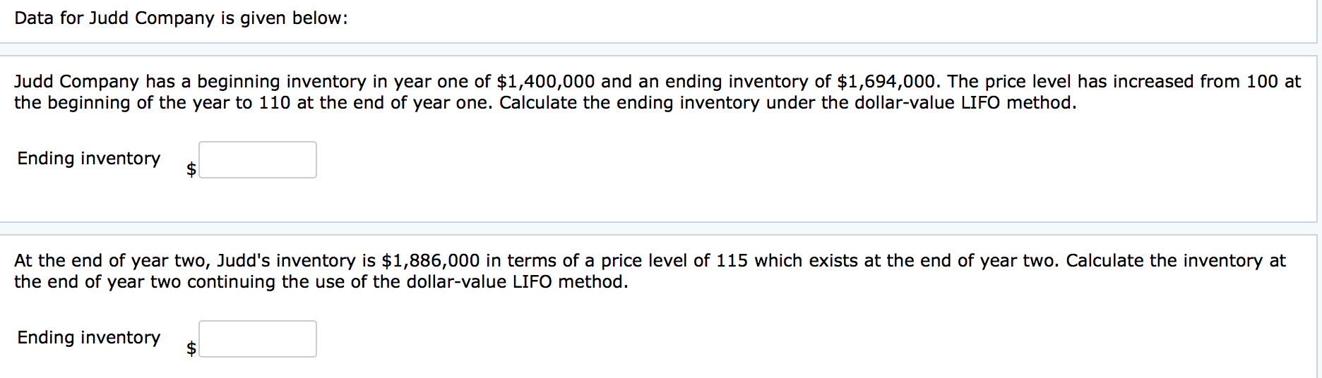 Solved Data for Judd Company is given below: Judd Company | Chegg.com