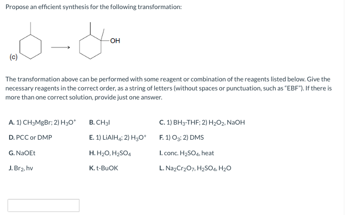 Solved Propose an efficient synthesis for the following | Chegg.com