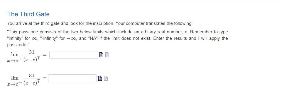 Solved The Third Gate You arrive at the third gate and look | Chegg.com
