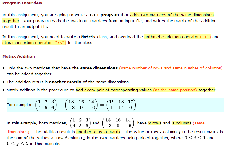 Solved Program Overview In this assignment, you are going to | Chegg.com