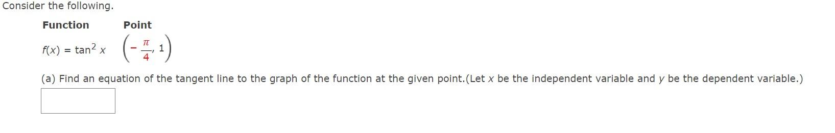 Solved Consider the following. Function Point | Chegg.com