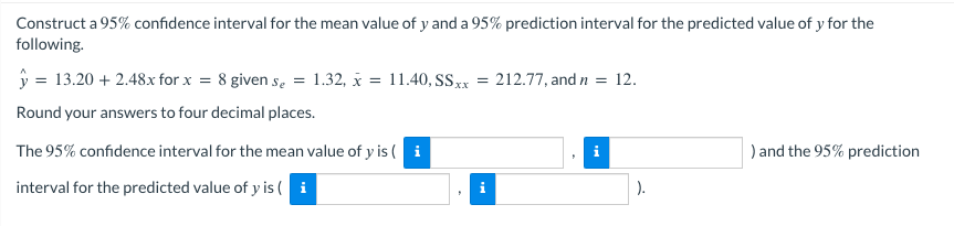 Solved Construct a 95% confidence interval for the mean | Chegg.com