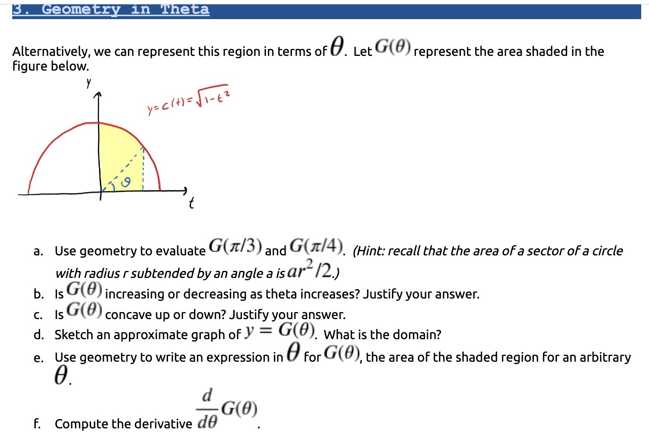 Solved Use geometry to evaluate and . (Hint: recall that | Chegg.com