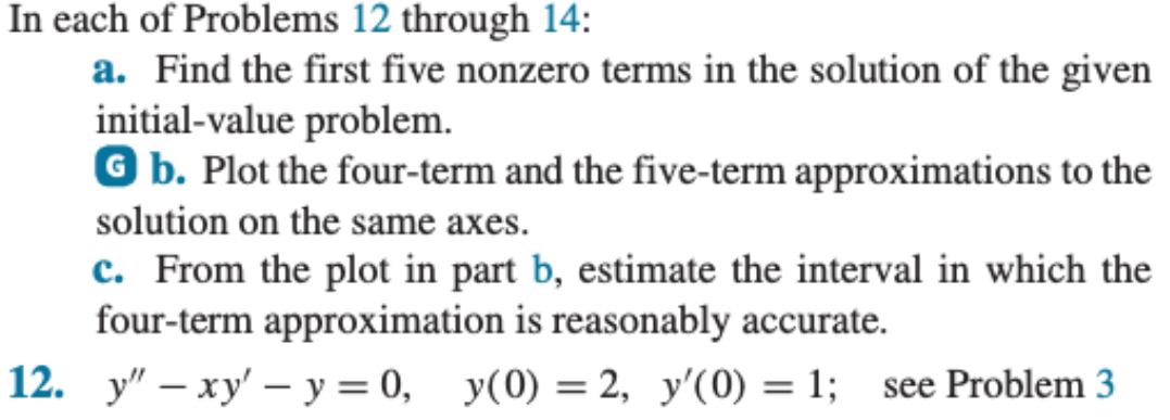 Solved In each of Problems 12 through 14: a. Find the first | Chegg.com