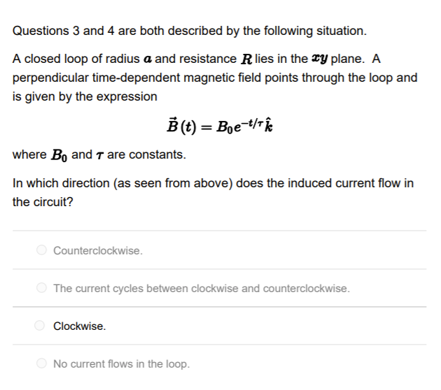 Solved Questions 3 and 4 are both described by the following | Chegg.com