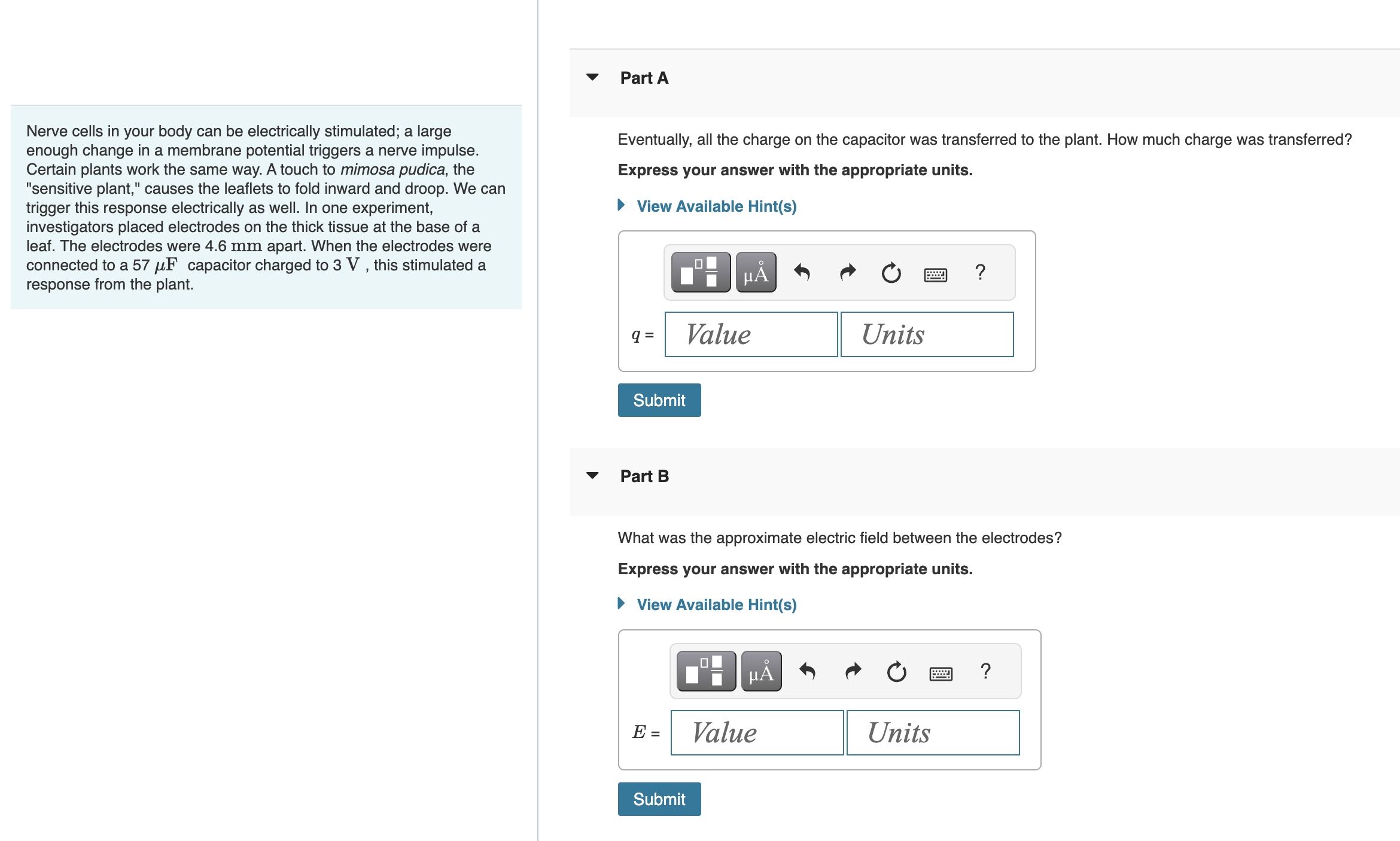 Solved Nerve cells in your body can be electrically | Chegg.com