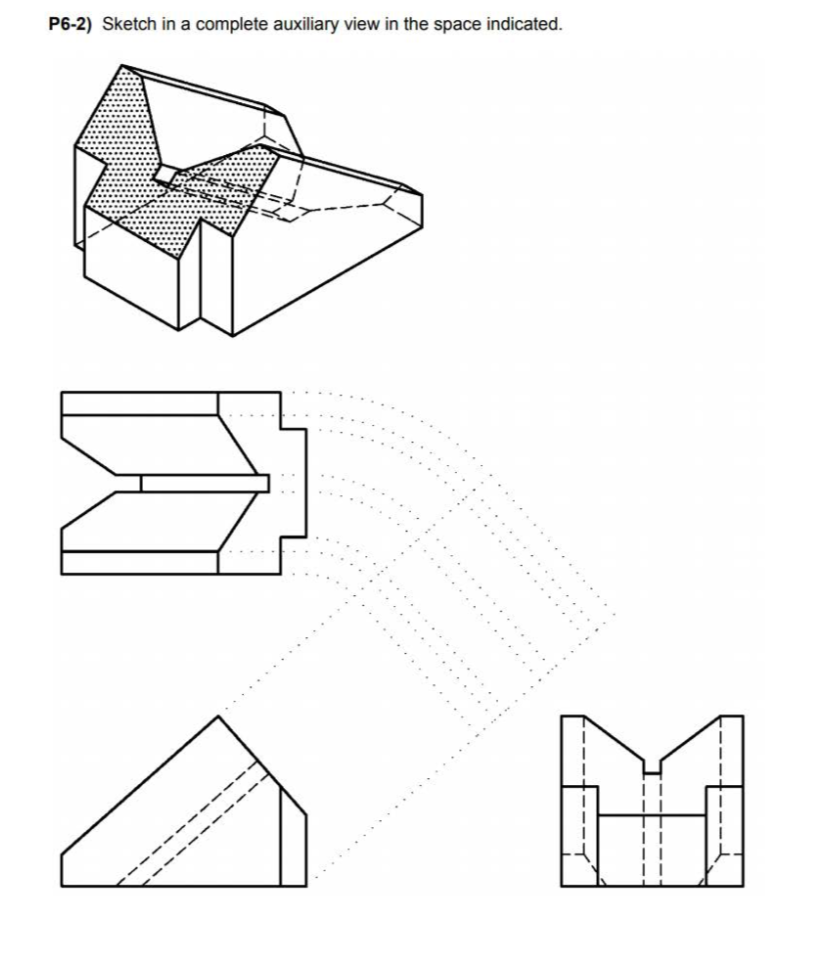 Solved Engineering Drawing Section View Please help me | Chegg.com