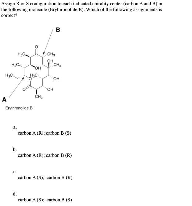 Solved Assign R or S configuration to each indicated | Chegg.com