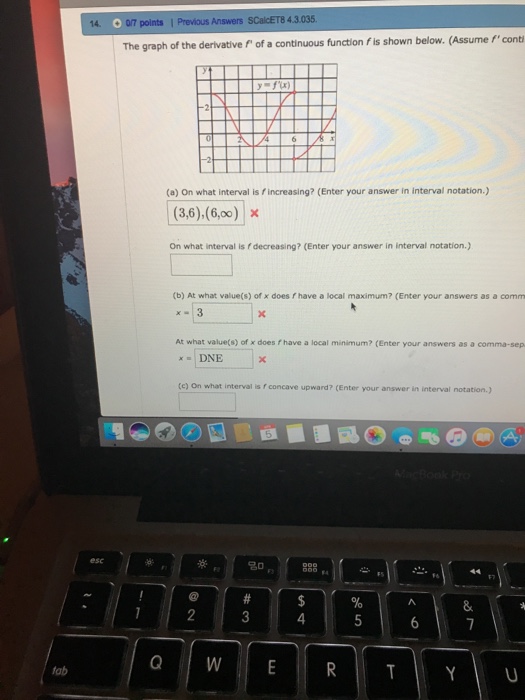 Solved 0/7 polnts | Previous Answers SCalcET8 4.3.035 The | Chegg.com Solved 0/7 polnts | Previous Answers SCalcET8 4.3.035 The | Chegg.com