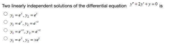 Solved Two linearly independent solutions of the | Chegg.com