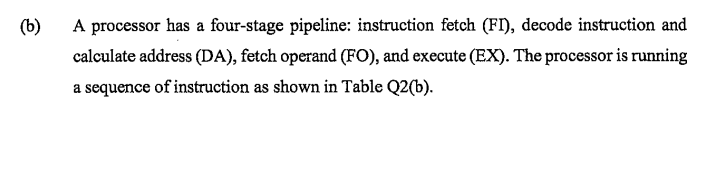 Solved A processor has a four-stage pipeline: instruction | Chegg.com