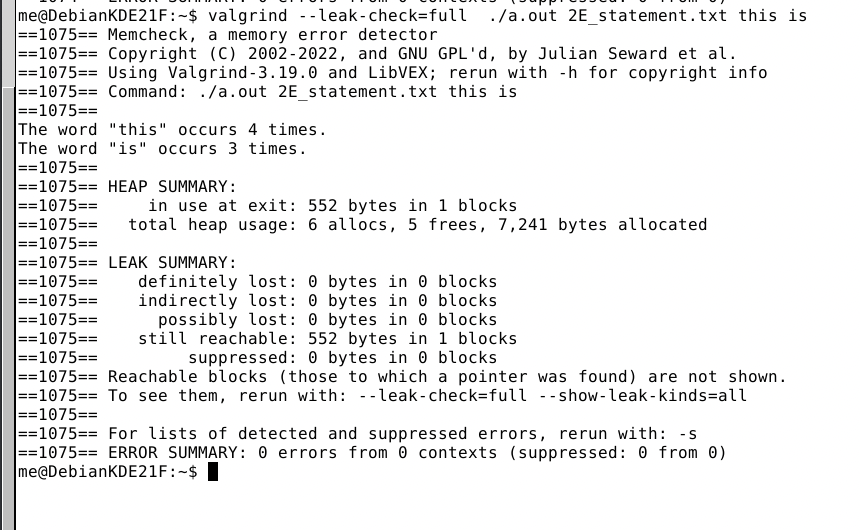 Solved How do I get rid of this "still reachable : 552 | Chegg.com