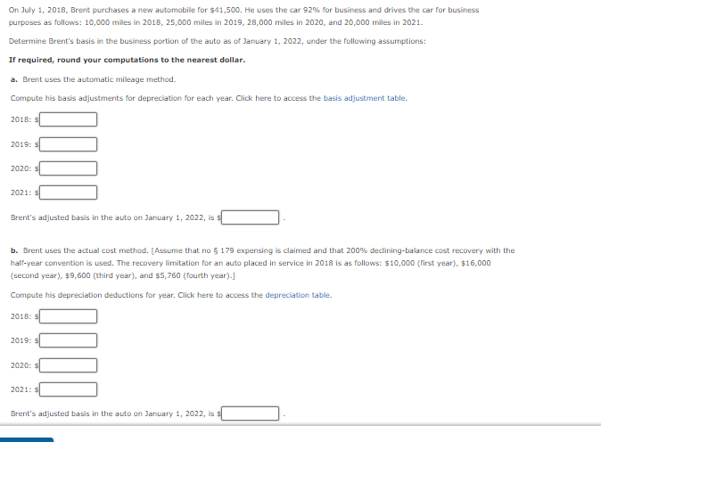 Solved b. Brent uses the actual cost method. [Assume that no | Chegg.com
