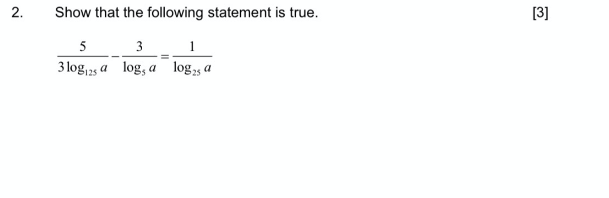 Solved 2. Show that the following statement is true. [3] 5 3 | Chegg.com