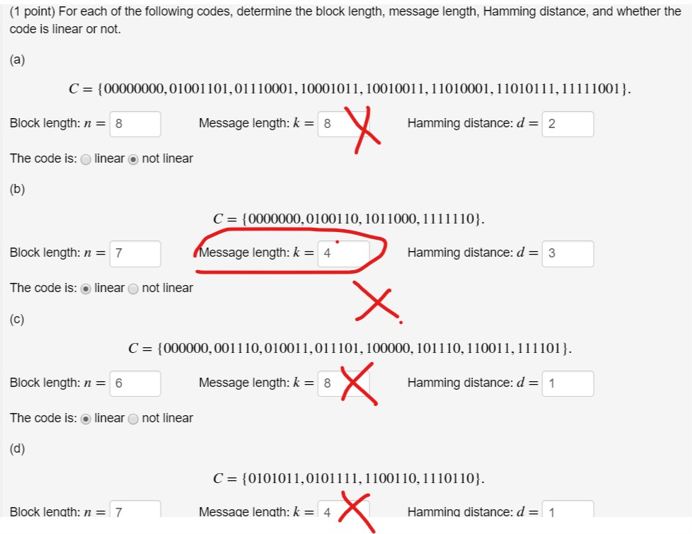 Solved What is the Message length means? These answers are | Chegg.com