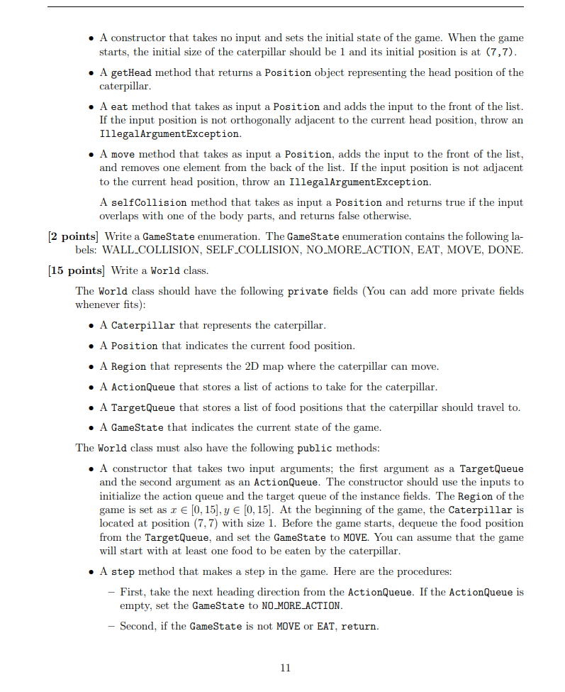 Solved Java coding due soon You are NOT allowed to import | Chegg.com