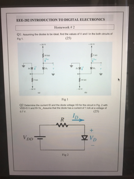 Solved EEE-282 INTRODUCTION TO DIGITAL ELECTRONICS Homework | Chegg.com
