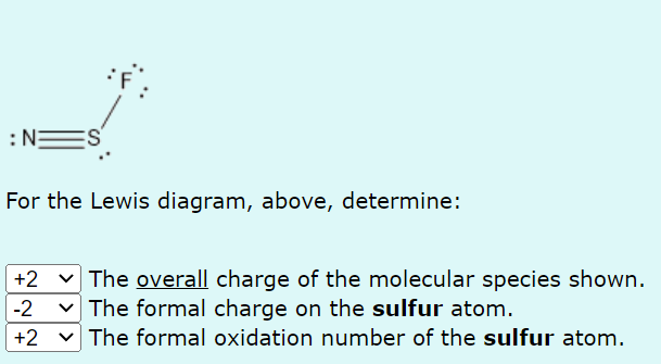 Solved For the Lewis diagram, above, determine: The overall | Chegg.com