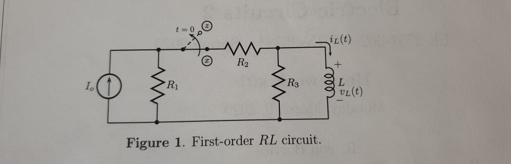 Solved 1 First-Order RL Circuit: Natural Response The switch | Chegg.com