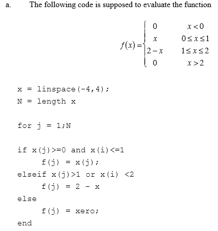 Solved The following code is supposed to evaluate the | Chegg.com