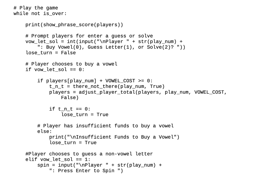 Solved those of you unfamiliar with this game, Wheel of | Chegg.com