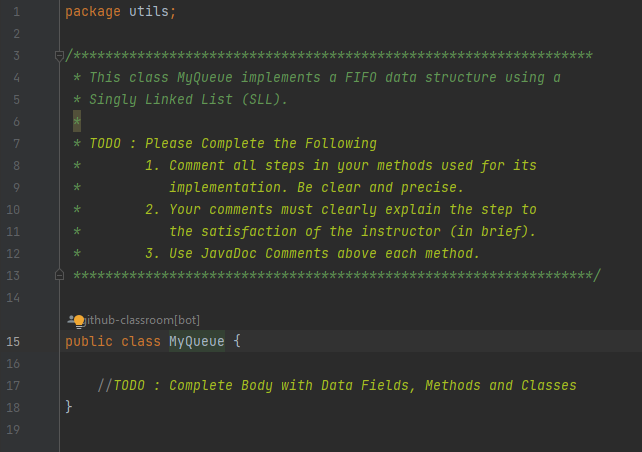 Solved Instructions : Create a generic Queue class using | Chegg.com Solved Instructions : Create a generic Queue class using | Chegg.com