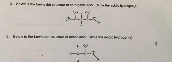 Solved 2. Below is the Lewis dot structure of an organic | Chegg.com