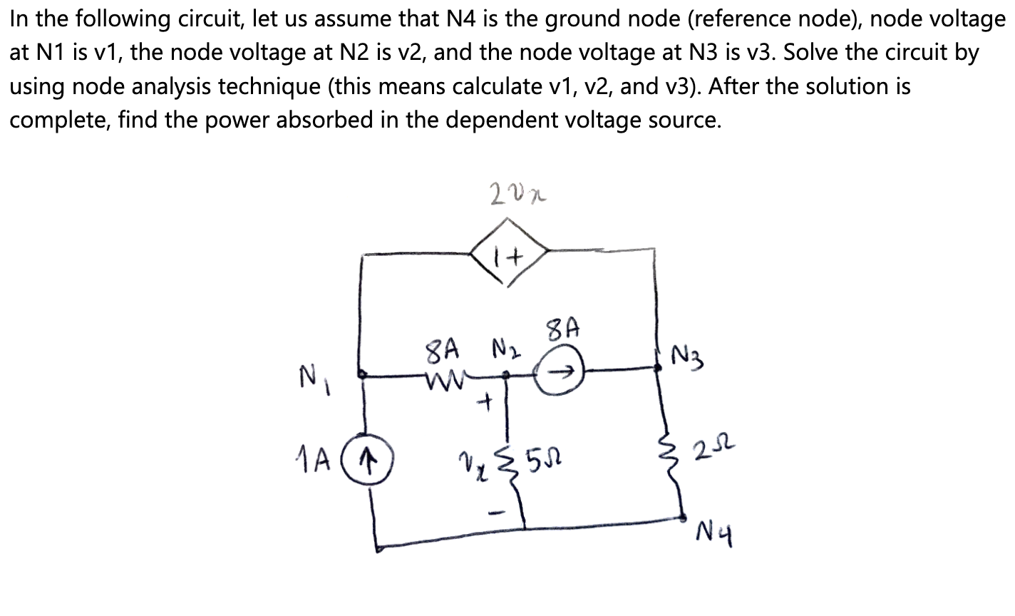 Solved In the following circuit, let us assume that N4 is | Chegg.com