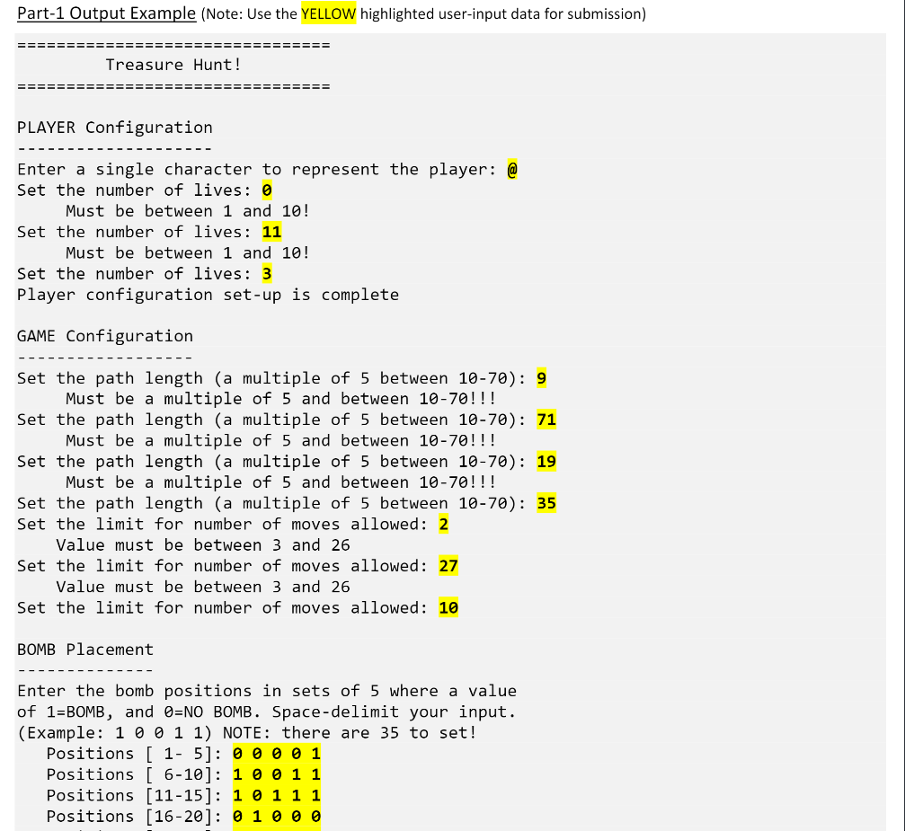 Part-1 will focus on the player and game | Chegg.com