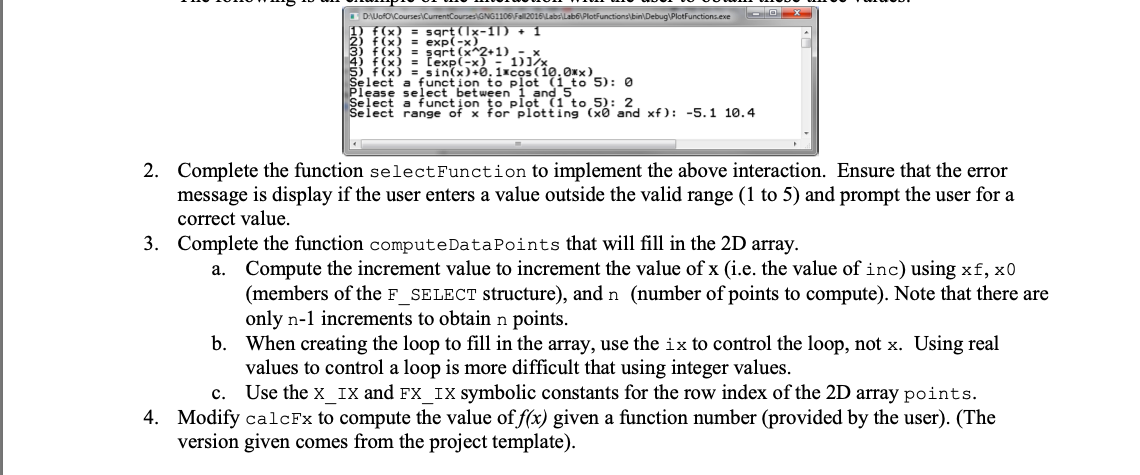 Solved PLEASE ANSWER IN C CODE. Plotting is important in | Chegg.com