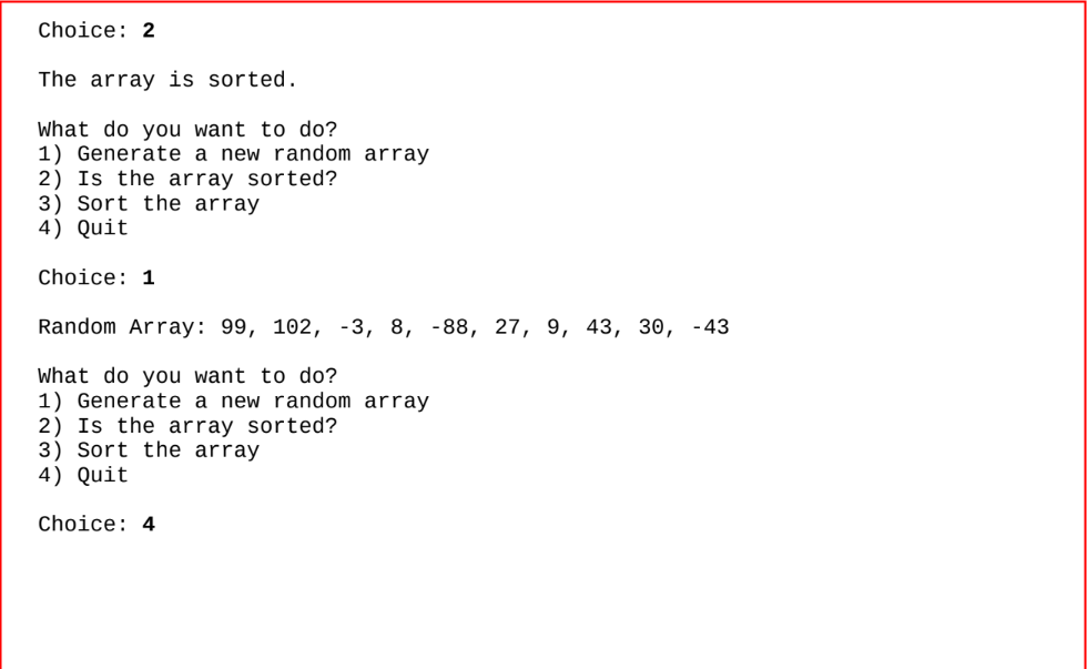 Solved Assignment 6A: Is it sorted? It's helpful to know if | Chegg.com