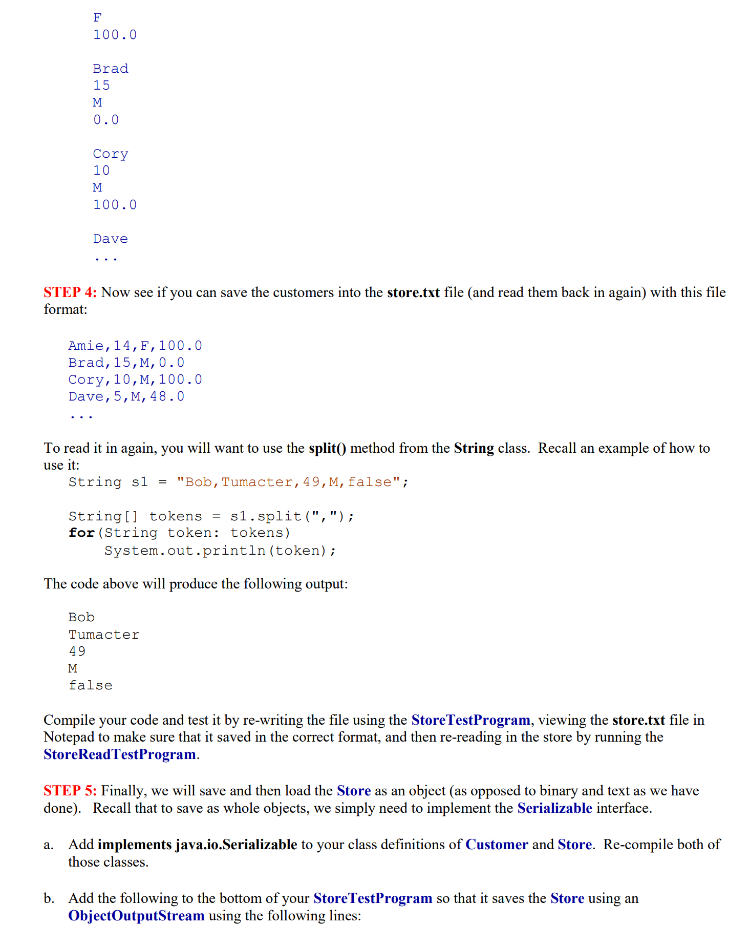 Solved Step 1 We Will Now Add Code To Save Customers To