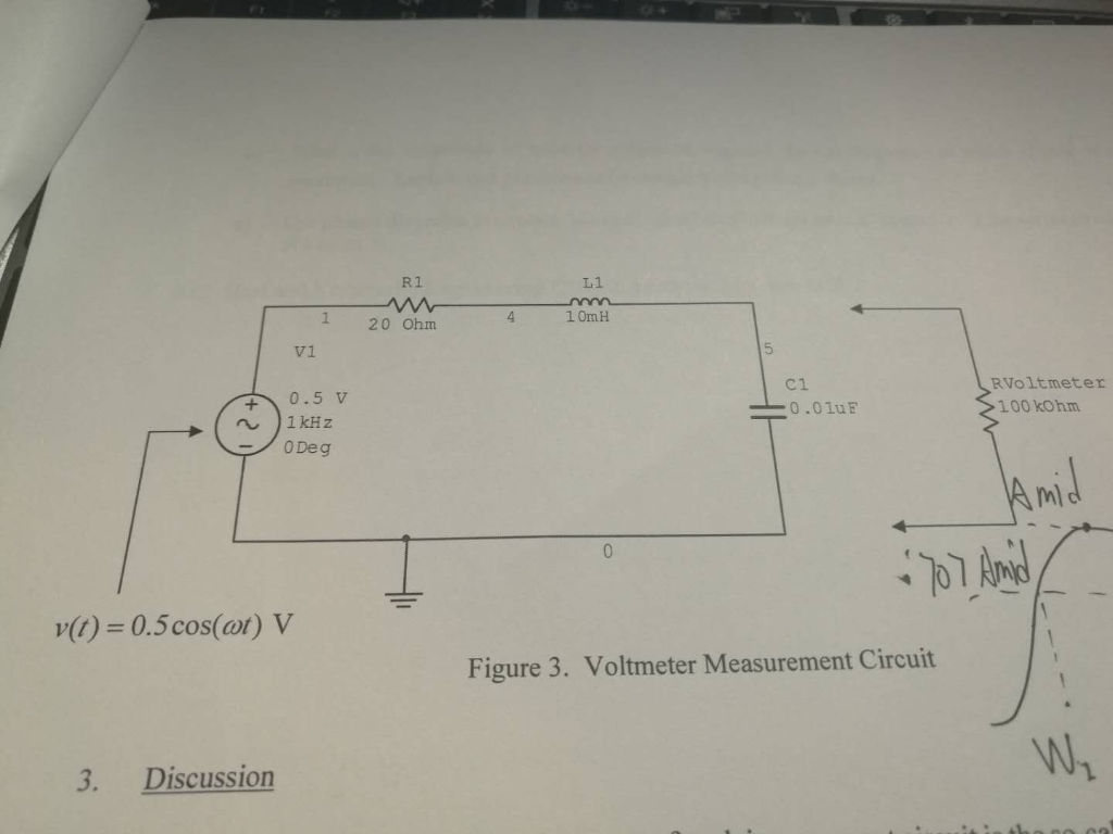 Solved Figure 2. Parallel Circuit Voltmeter Loading In the | Chegg.com