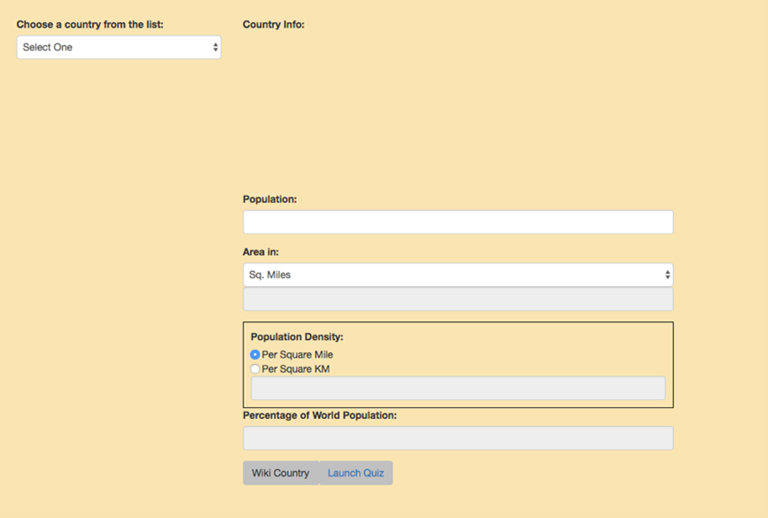 Solved Countries of the World site made from html, | Chegg.com