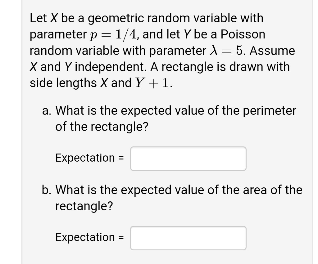 Solved Let X be a geometric random variable with parameter p | Chegg.com