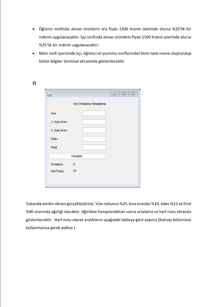 Solved Yukarıda verilen UML diyagramını aşağıda verilen | Chegg.com
