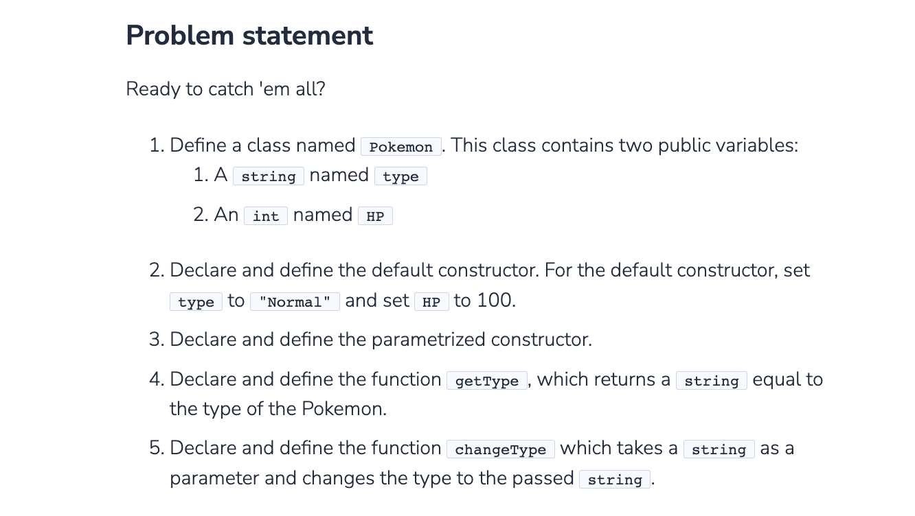 Solved 1. Define a class named This class contains two | Chegg.com