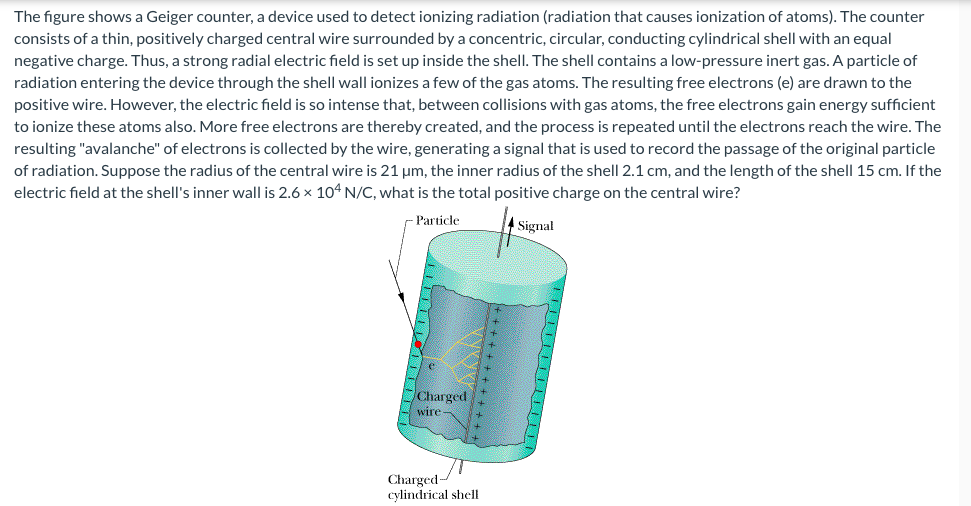 Solved The figure shows a Geiger counter, a device used to | Chegg.com