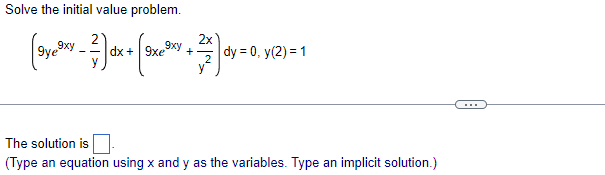 Solved Solve the initial value problem. | Chegg.com