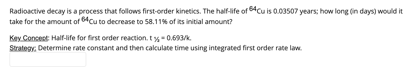 Solved Radioactive decay is a process that follows | Chegg.com