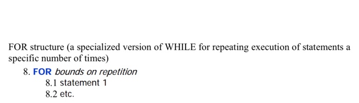 Solved Pseudocode Language Constructs Compute var1 as the | Chegg.com