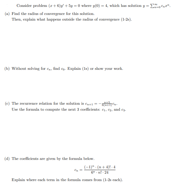 Solved Solve the ODE when given initial conditions of | Chegg.com