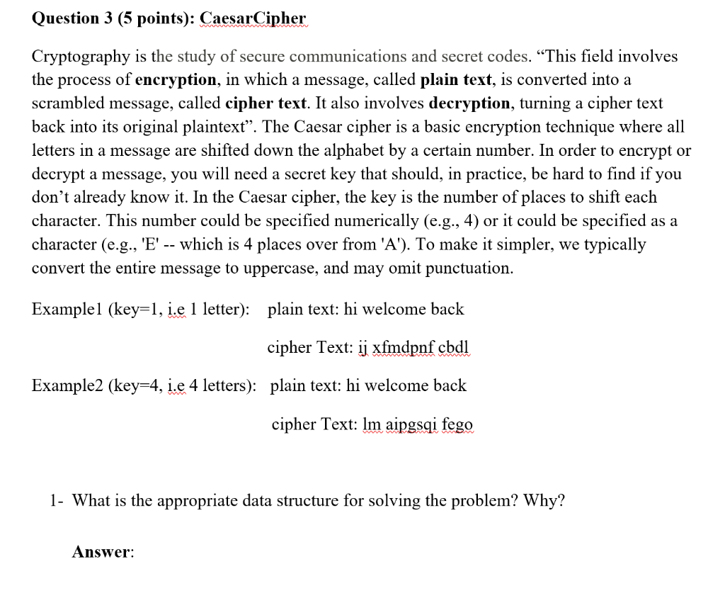 Solved Cryptography is the study of secure communications | Chegg.com