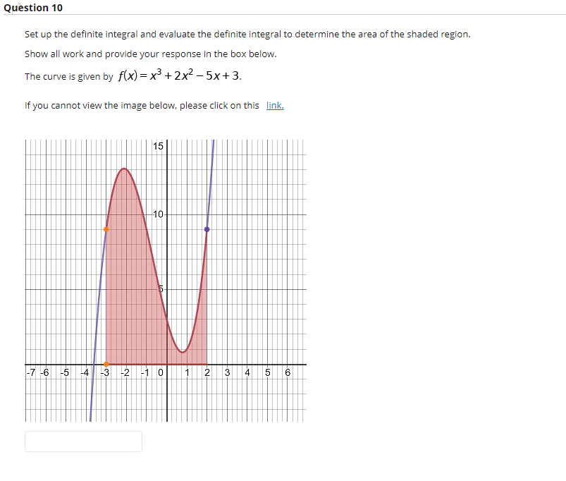 Solved Question 10 Set up the definite integral and evaluate | Chegg.com