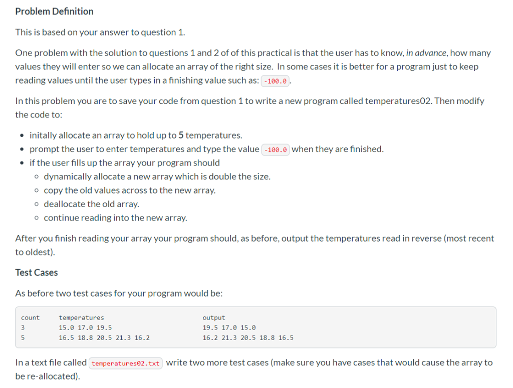 Solved Problem Definition Write A Program Called 