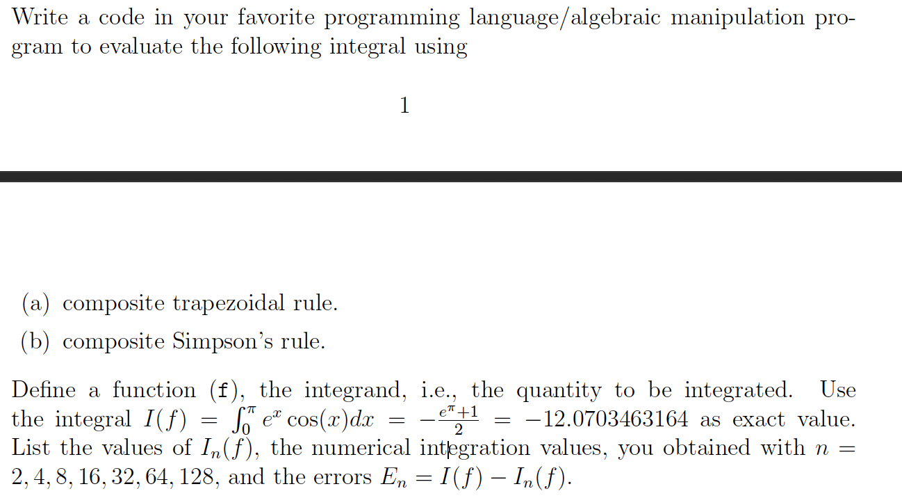Write a code in your favorite programming | Chegg.com