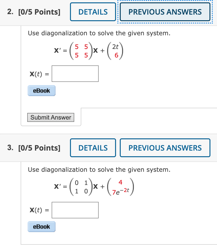 Solved 2. [0/5 Points] DETAILS PREVIOUS ANSWERS Use | Chegg.com