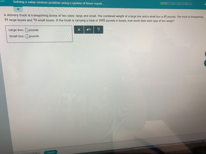 Solved Soving a value mixture problem using a system of | Chegg.com
