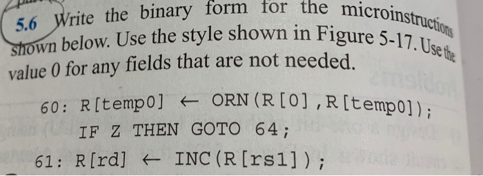 Solved 5.6 Write the binary form for the shown below. Use | Chegg.com